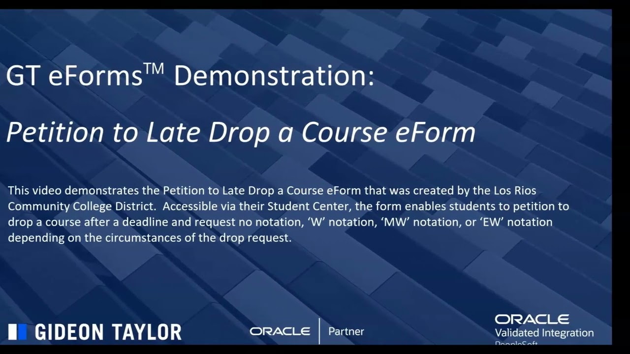 GT eForms™ for Campus Solutions | Gideon Taylor