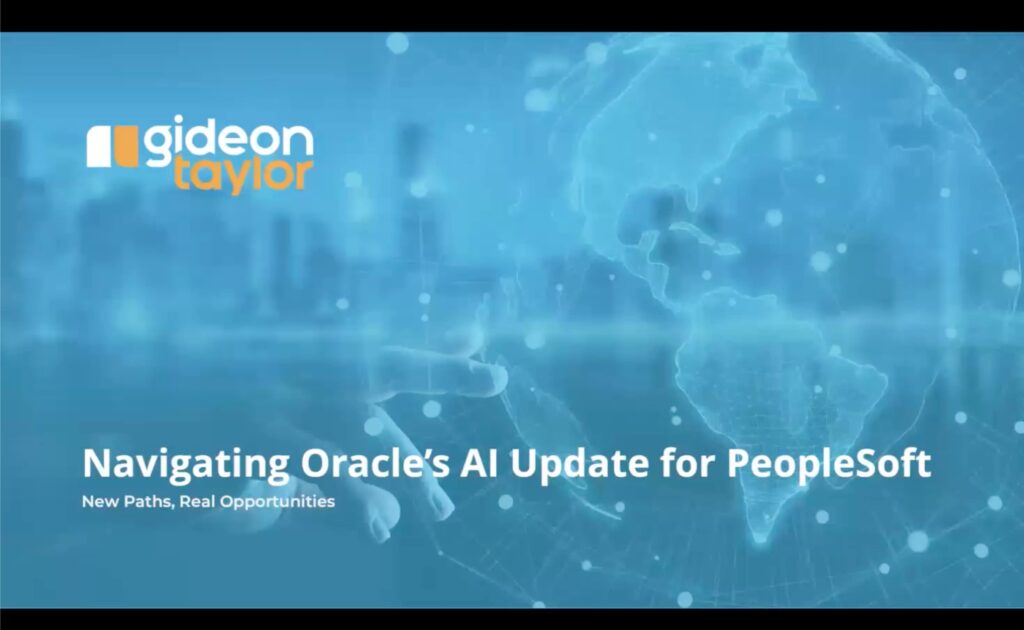 Oracle's AI Update for PeopleSoft: What It Means and Where to Go From ...